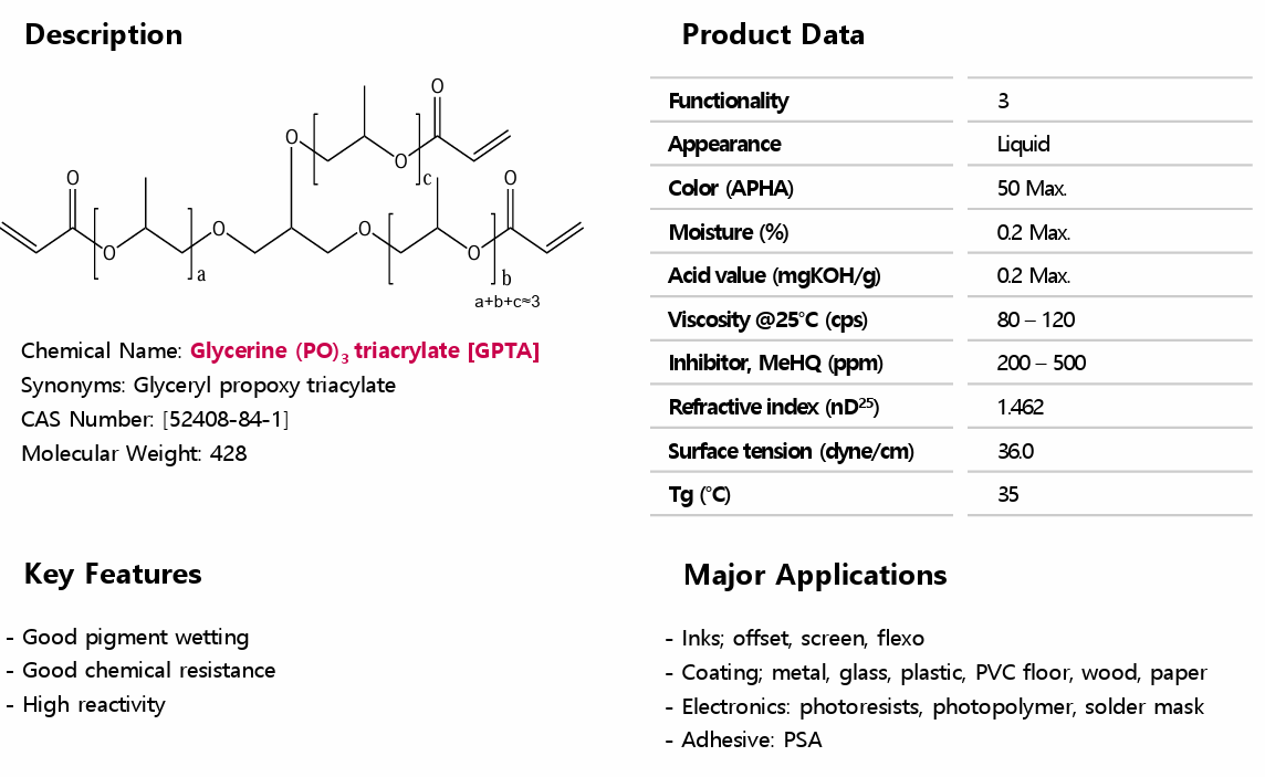 Polyunion Chemicals Ltd. | Polymono GPTA